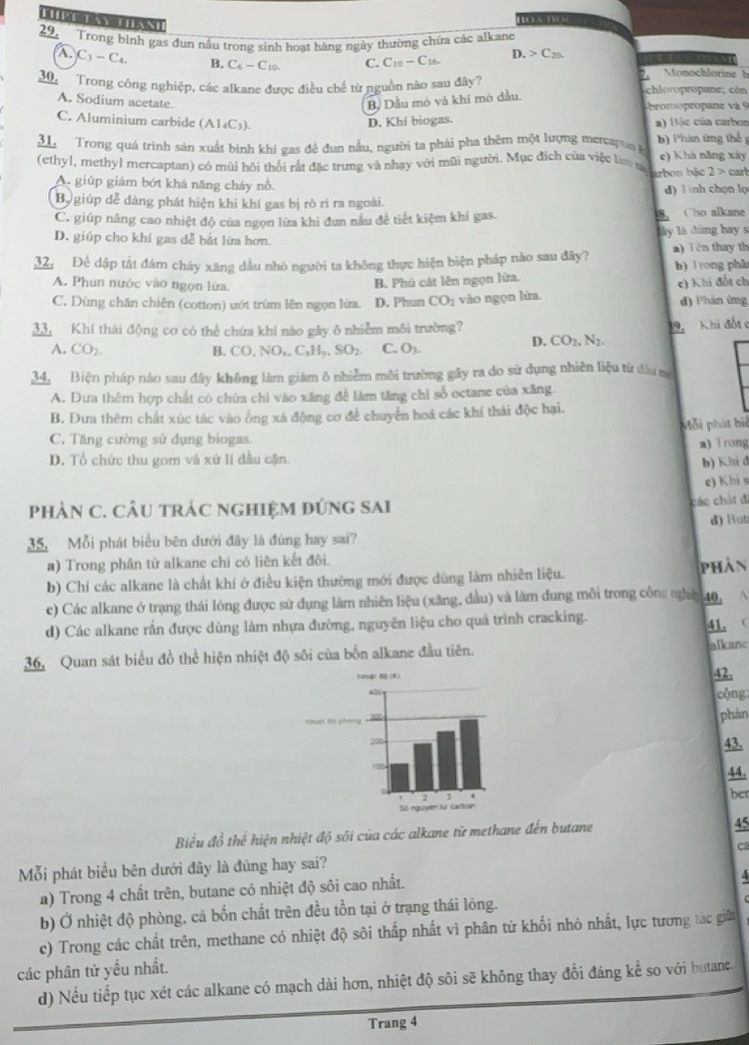 Gelöst:a noand 29. Trong bình gas đun nấu trong sinh hoạt hàng ngày ...