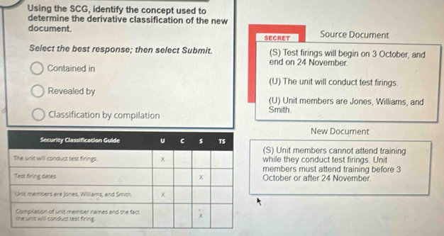 Solved: Using the SCG, identify the concept used to determine the derivative classification of ...