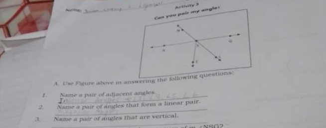 Solved: Can you pair my angle Activny 3 A. Use Figure above in ...