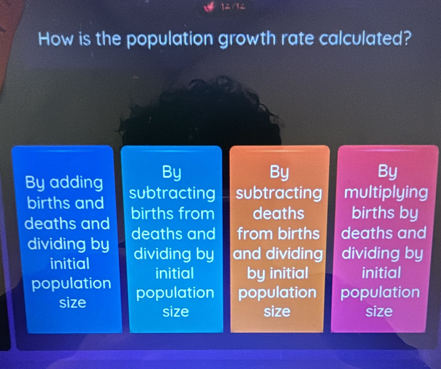 Solved: How is the population growth rate calculated? By By By By ...