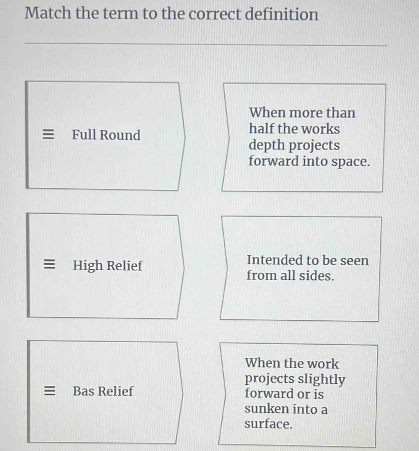 Solved: Match the term to the correct definition When more than I Full ...