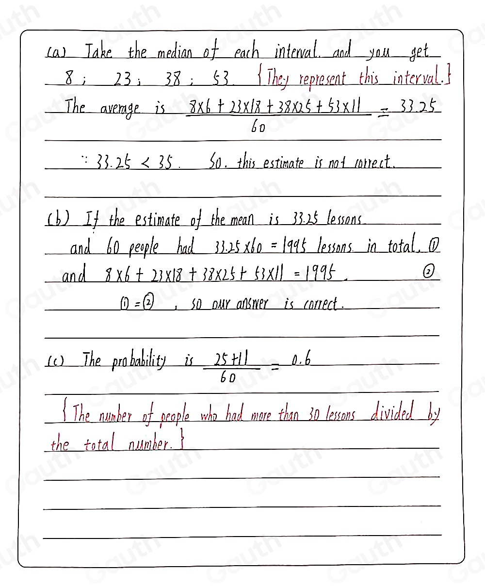 Solved: Jasmine is doing a survey about learning to drive. The table ...