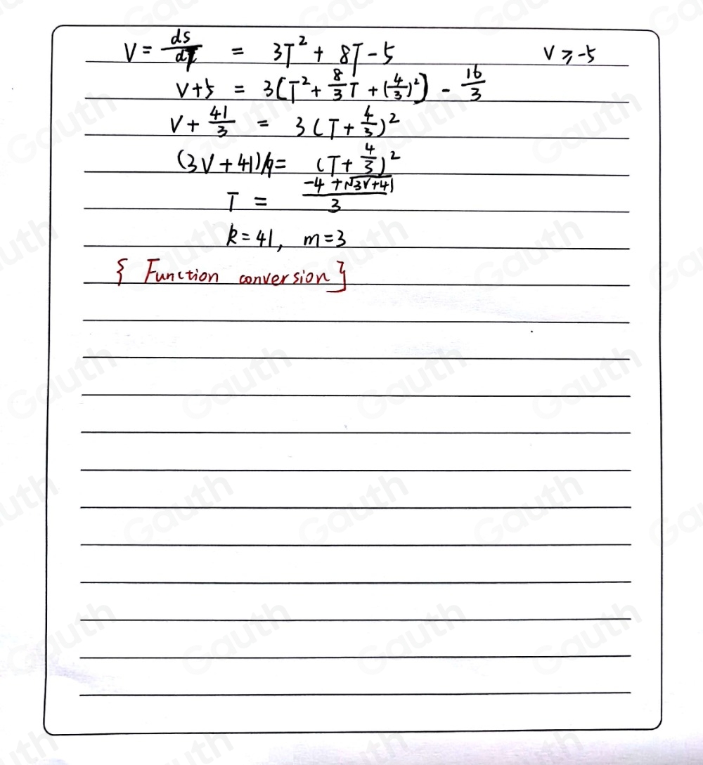 Solved: A particle moves along a straight line. The fixed point O lies on this line.. The ...