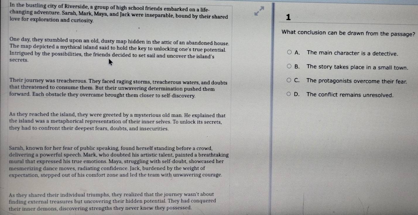 Solved: In the bustling city of Riverside, a group of high school ...