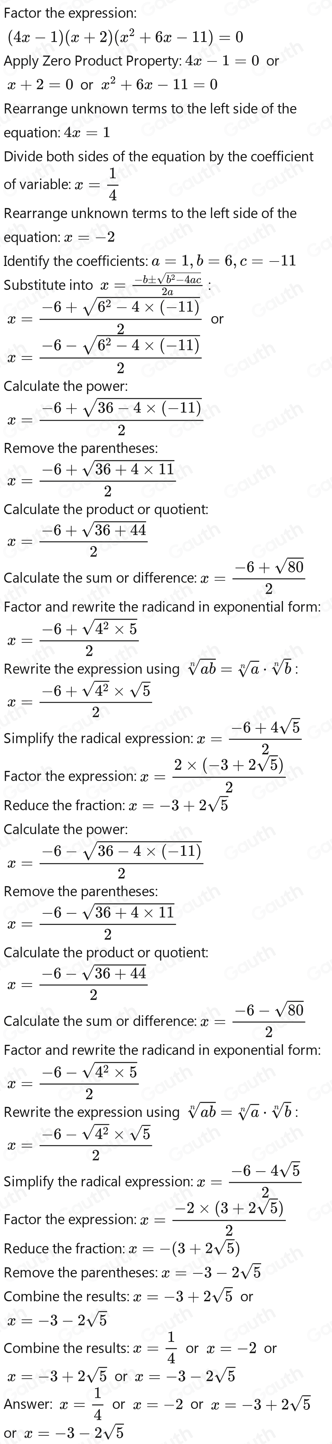 Solved: Using Rational Root Theorem, list all the possible rational ...