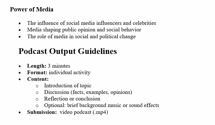 Solved: Power of Media The influence of social media influencers and ...