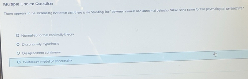 Solved: Question There appears to be increasing evidence that there is ...