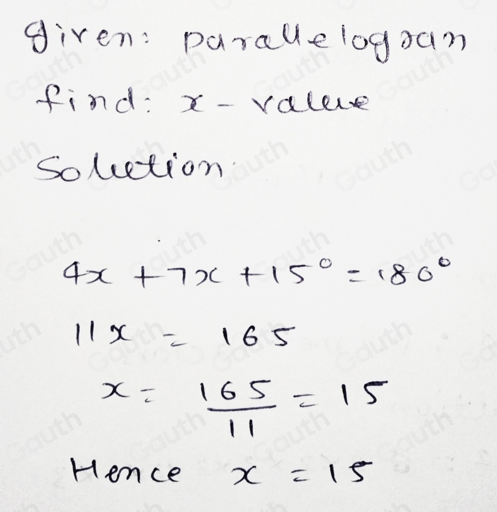 Solved: pe other quantities involving parallelograms, one musy liel ...