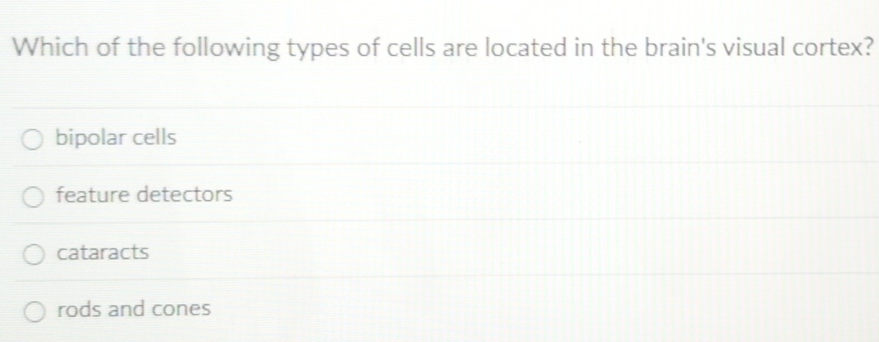 Solved: Which of the following types of cells are located in the brain ...