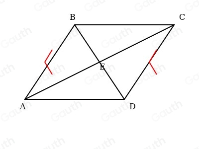 Solved: a r allelogram Diagonal Theorem Engl Given: ABCD is a ...
