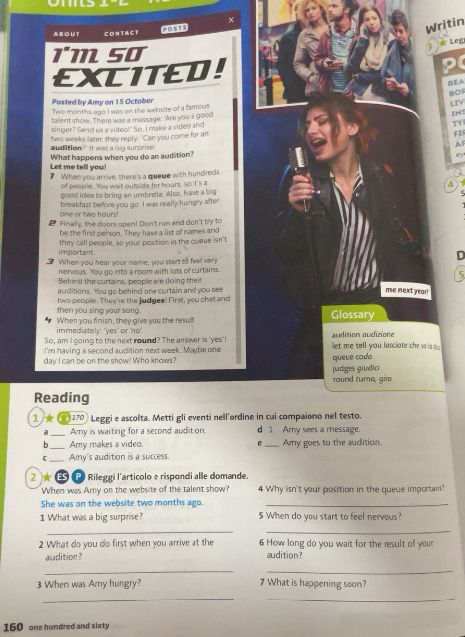 Risolto:ABOUT CONT ACT POSTS Writin 3 ★ Leg 7 M50 EXCITED! p REA BOR ...