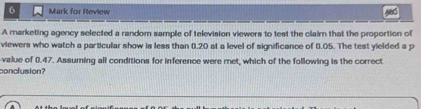 Solved: for Review A marketing agency selected a random sample of ...