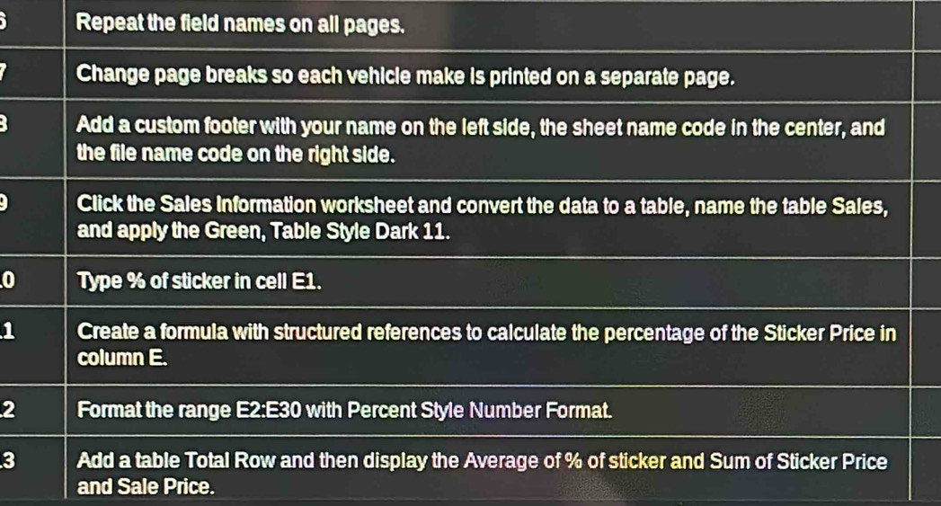 Solved: Repeat the field names on all pages. Change page breaks so each ...