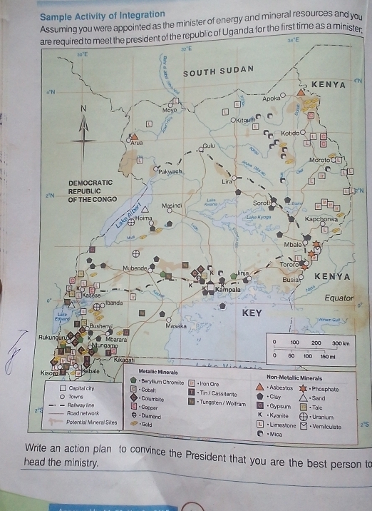 Solved: Sample Activity of Integration minister of energy and mineral ...