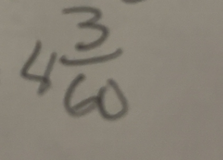 Solved: 4 3/60 [Math]