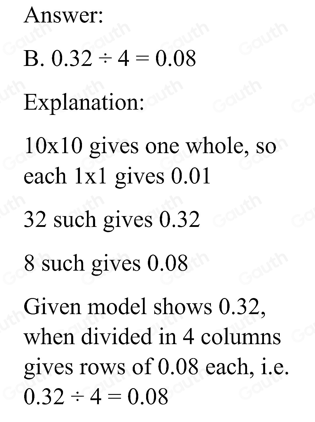 Solved: The model shown represents a division equation. = 1 whole Which ...