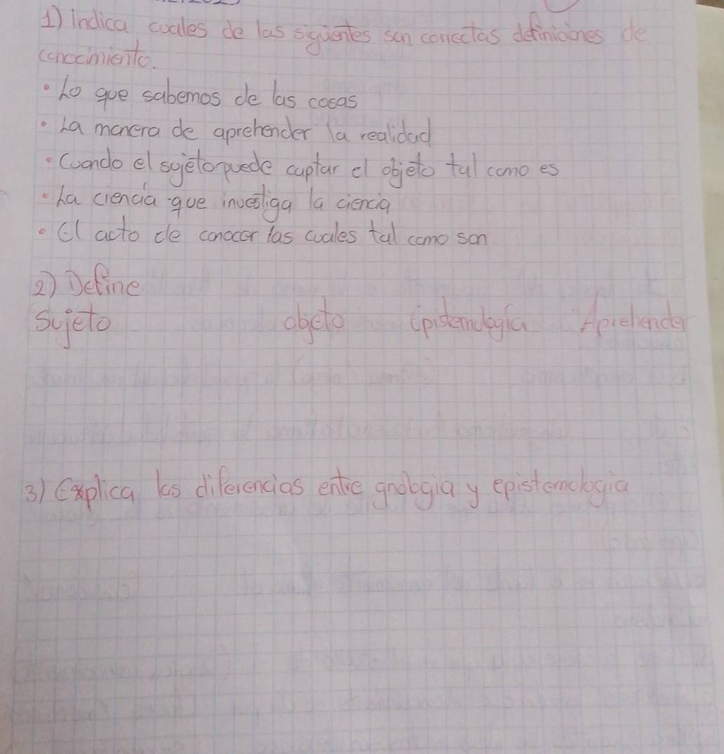 Resuelto:Indica codles de las siquenes sun concctas definicines de ...