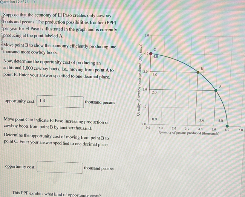 Solved: Suppose that the economy of El Paso creates only cowboy boots ...