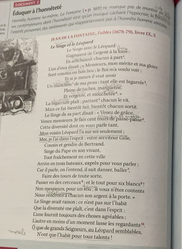 Risolto:DOCUMENT 2 Éduquer à l'honnêteté Honnête homme lui-même, La ...