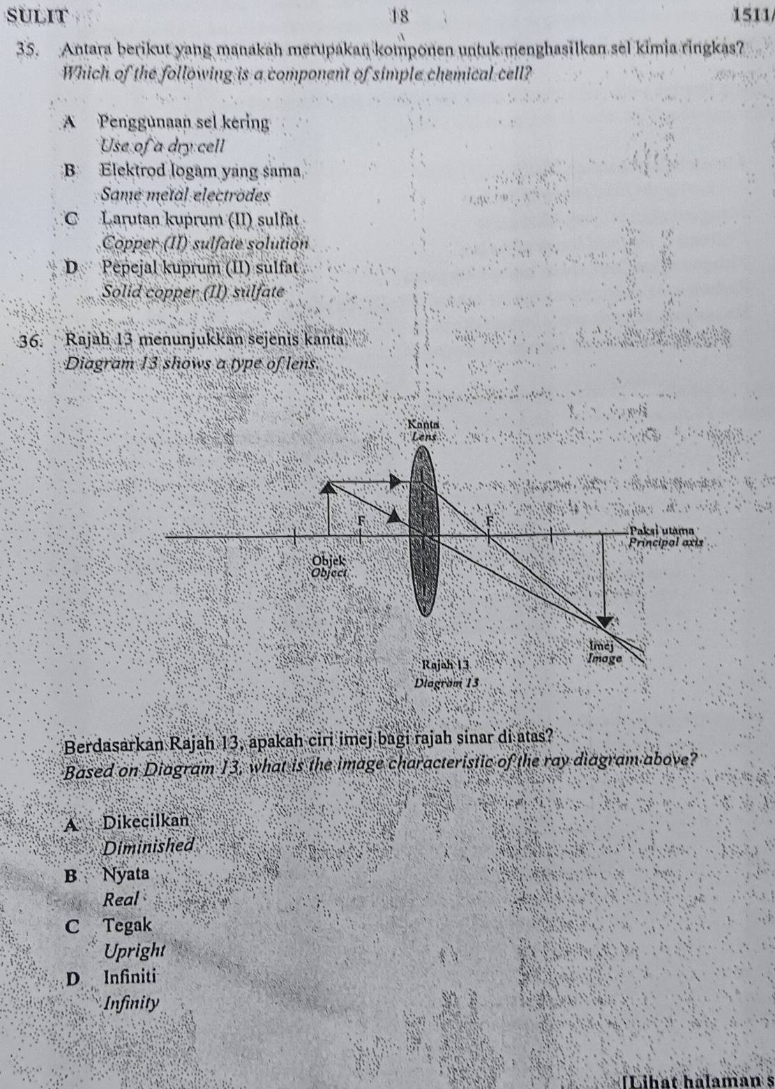 Selesai:SULIT 18 1511 35. Antara berikut yang manakah merupakan ...