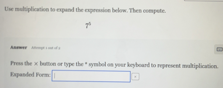 Solved: Use multiplication to expand the expression below. Then compute ...