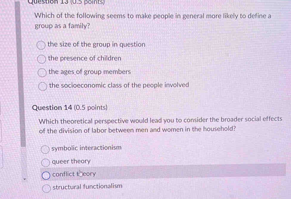 Solved: Which of the following seems to make people in general more ...