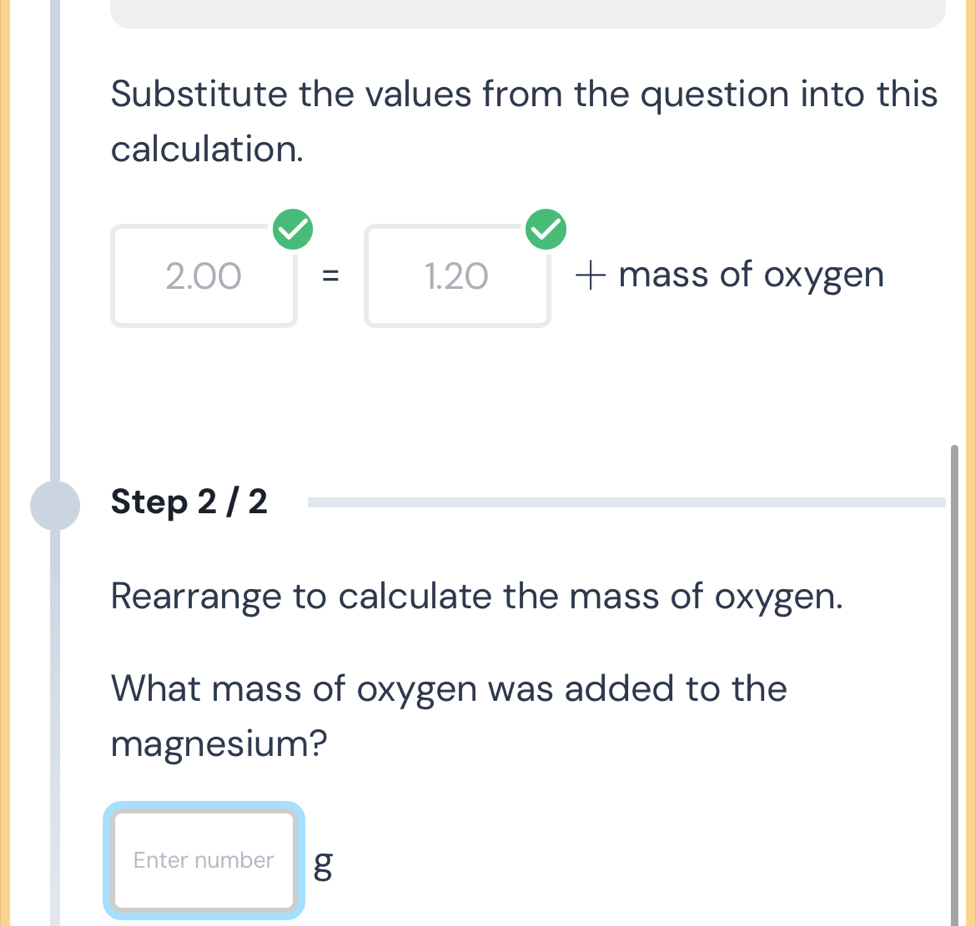 Solved: Substitute the values from the question into this calculation ...