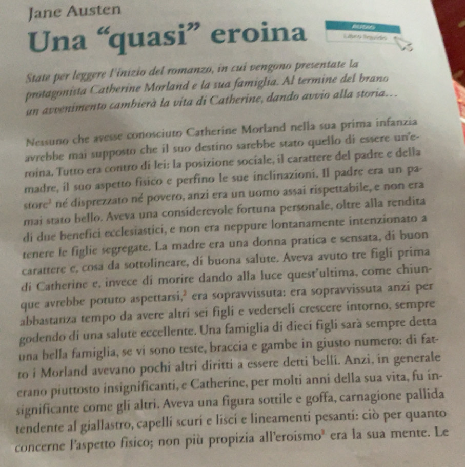 Risolto:Jane Austen Una “quasi” eroina Edbeles Reguñeles State per ...