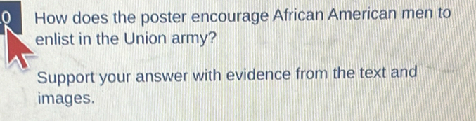 How does the poster encourage African American men to enlist in the ...