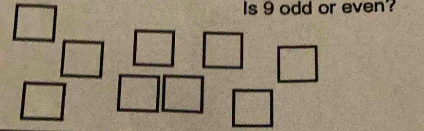 Solved: Is 9 odd or even? [Math]