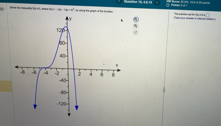 Solved: Question 13, 4.5.13 HW Score: 52.5%, 10.5 of 20 points Points ...