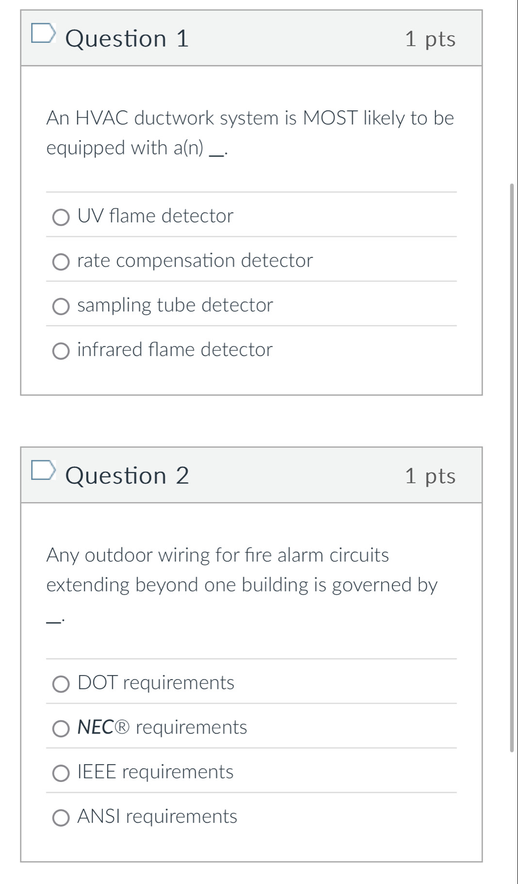 Solved: An HVAC ductwork system is MOST likely to be equipped with a(n ...