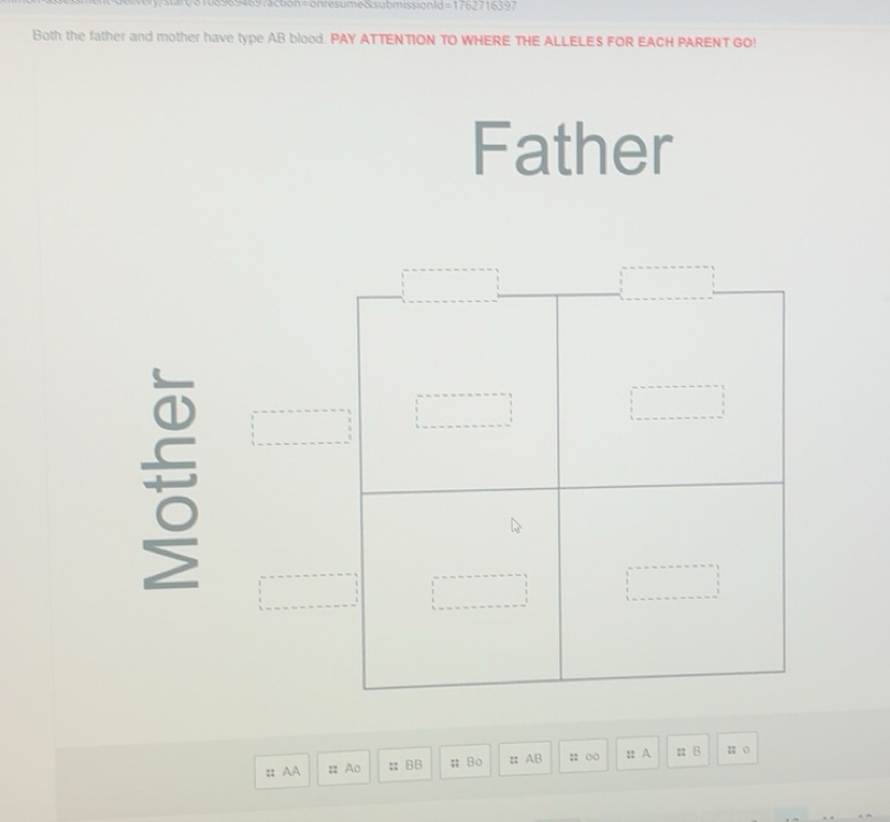 Solved: =1762716 397 Both the father and mother have type AB blood. PAY ...