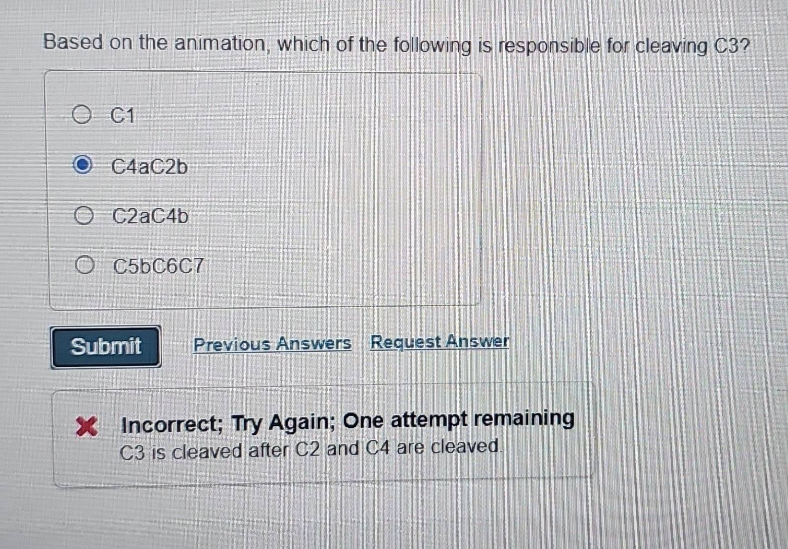 Solved: Based on the animation, which of the following is responsible ...
