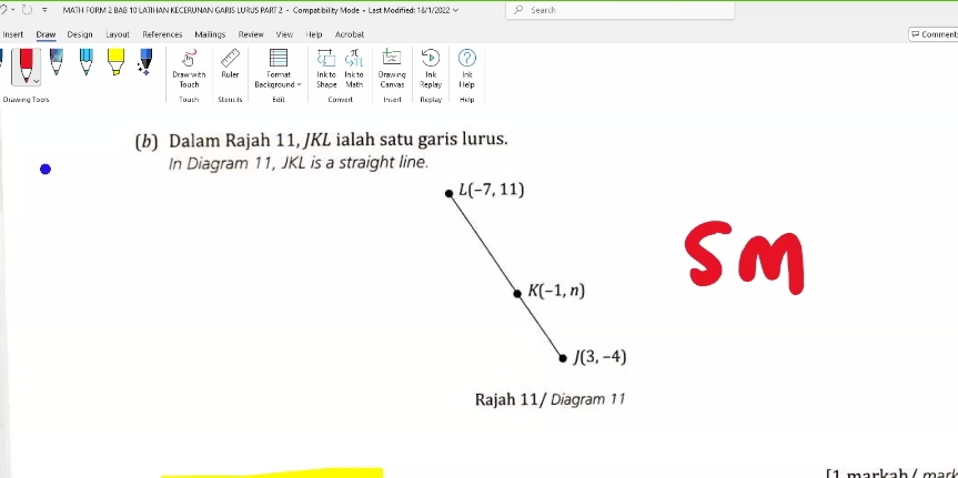 Selesai:MATH FORM 2 BAB 10 LATIHAN KECERUNAN GARIS LURUS PART 2 ...