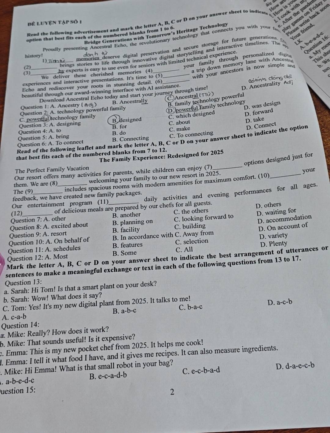 Giải quyết:We a How are Read the following advertisement and mark the ...