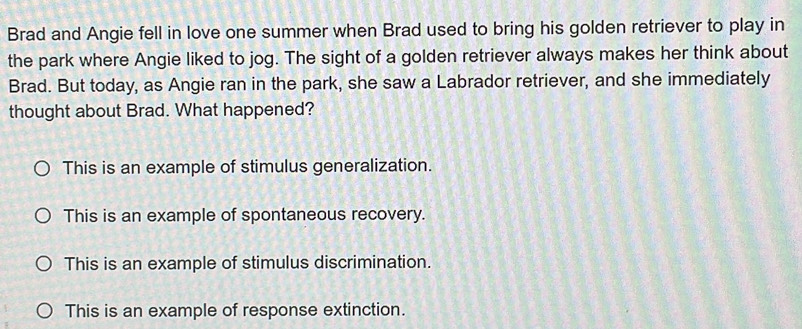 Solved: Brad and Angie fell in love one summer when Brad used to bring ...