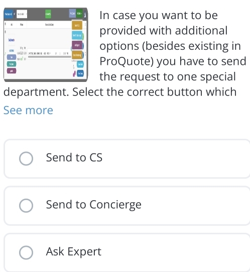 Solved: In case you want to be provided with additional options ...