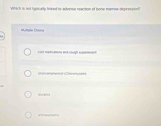Solved: Which is not typically linked to adverse reaction of bone ...