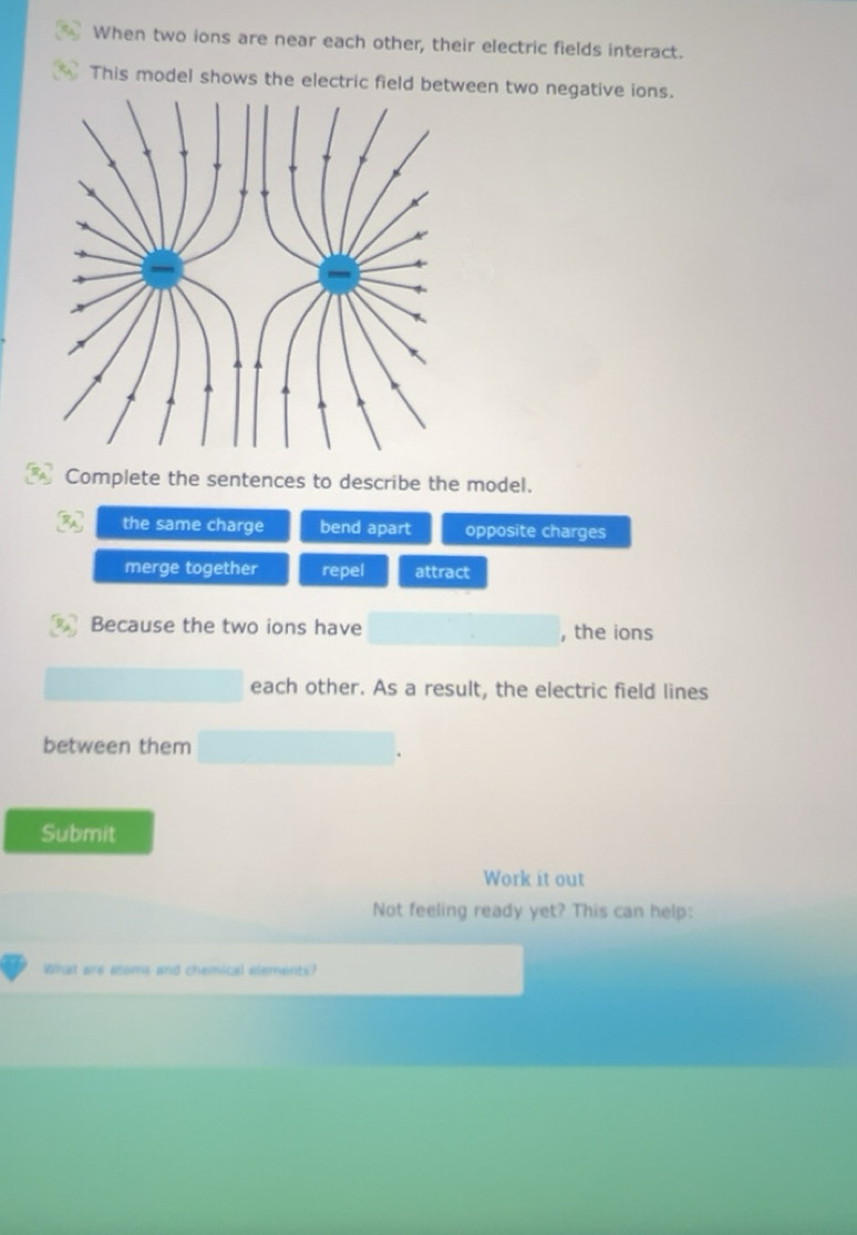 Solved: When two ions are near each other, their electric fields ...