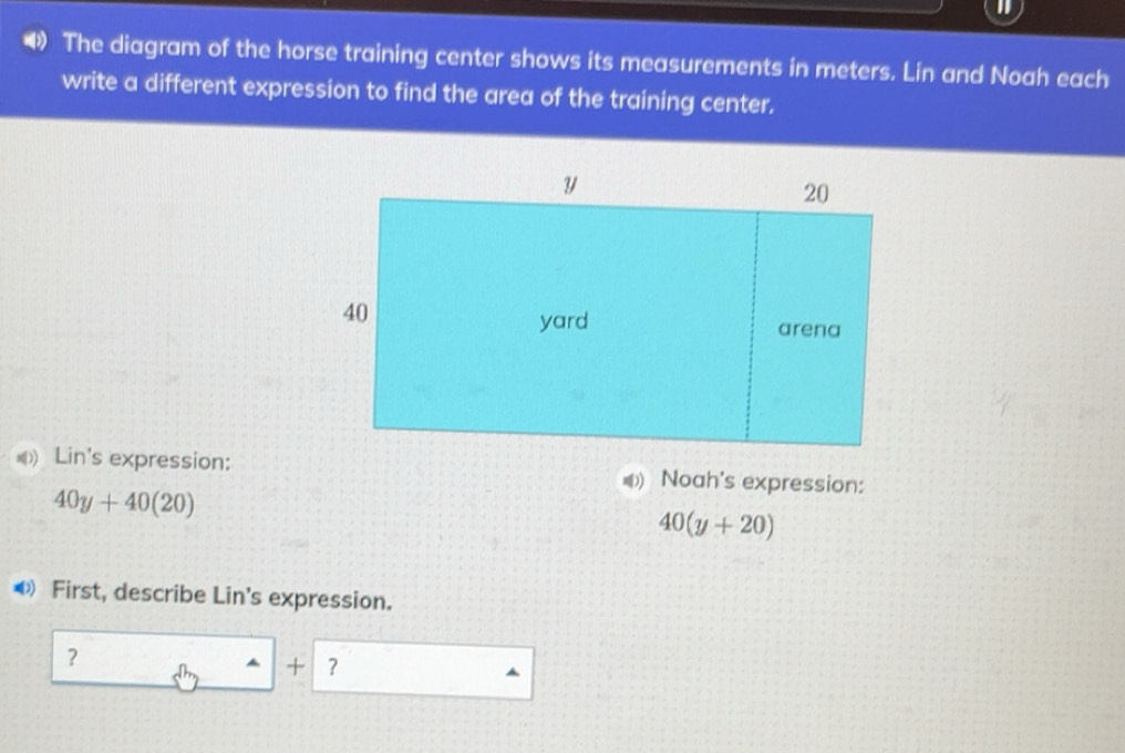 Solved: The diagram of the horse training center shows its measurements ...