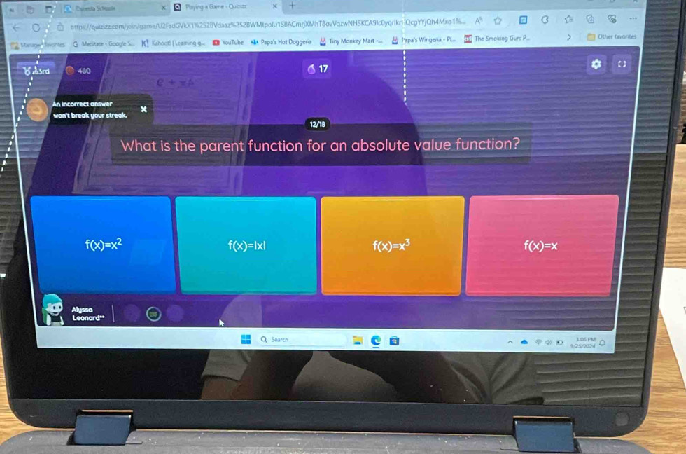 Solved: Cucenta Sctenola Playing a Game - Quizizz A https://quizizz.com ...