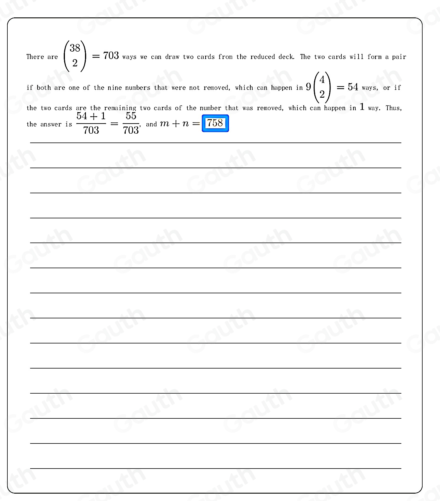 Solved: A deck of forty cards consists of four l's, four 2's,..., and ...