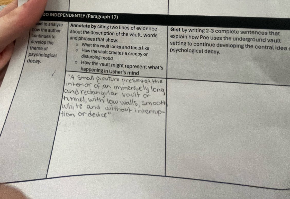 Solved: 0O INDEPENDENTLY (Paragraph 17) ad to analyze Annotate by ...