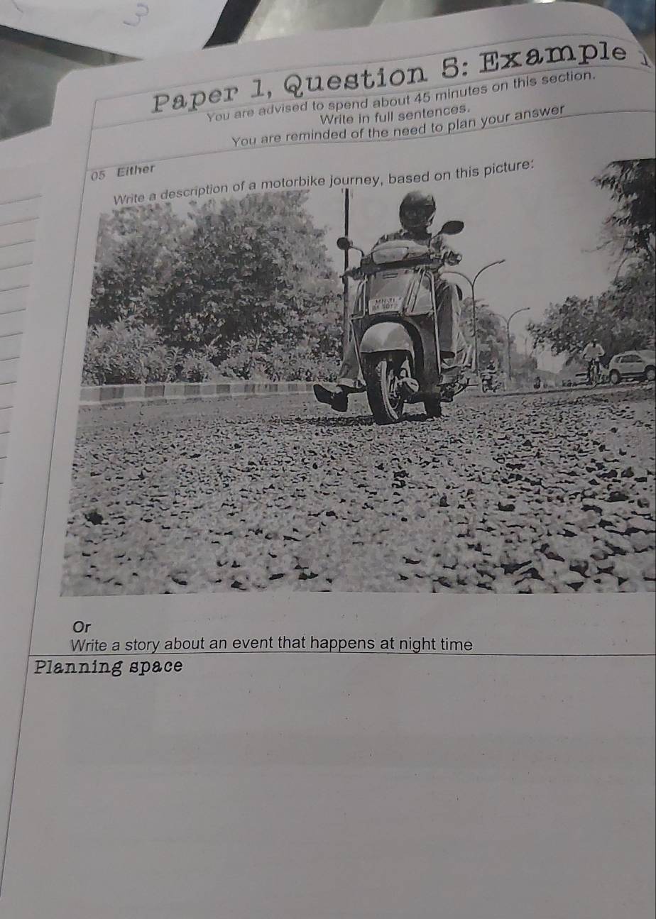 Solved: Paper 1, Question 5: Example 1 You are advised to spend about ...