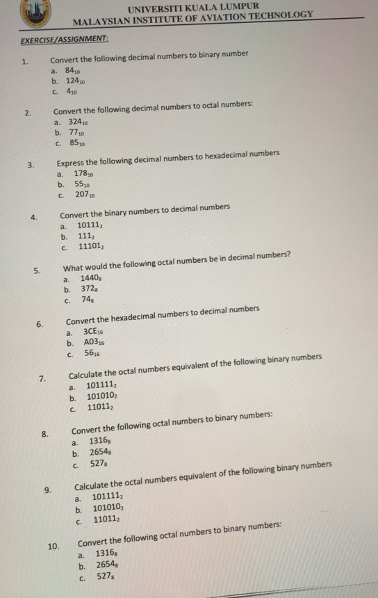Selesai:UNIVERSITI KUALA LUMPUR MALAYSIAN INSTITUTE OF AVIATION ...