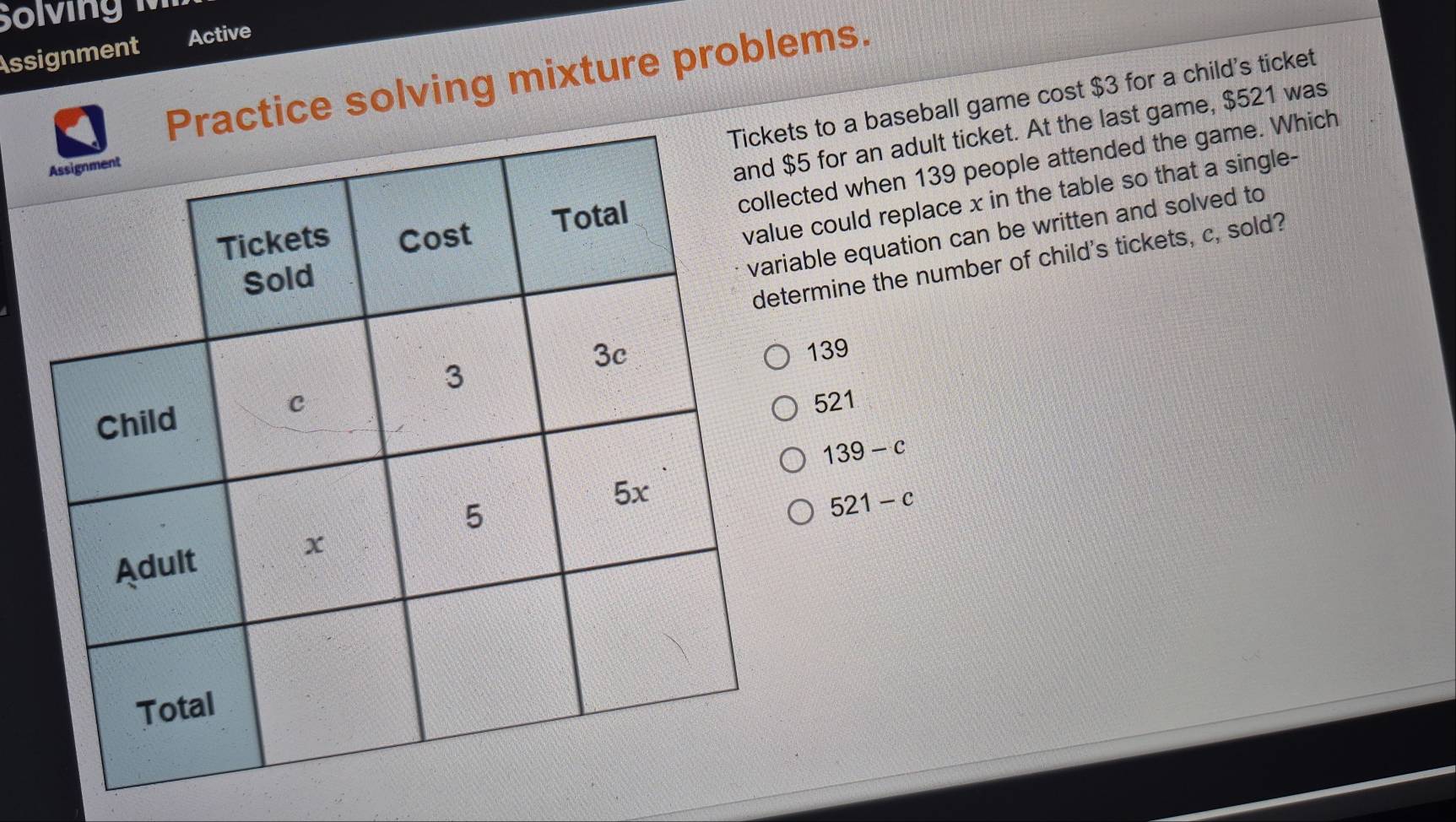 Solved: Sov Assignment Active tice solving mixture problems. ts to a ...