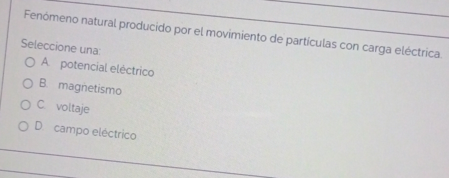 Resuelto:Fenómeno natural producido por el movimiento de partículas con ...