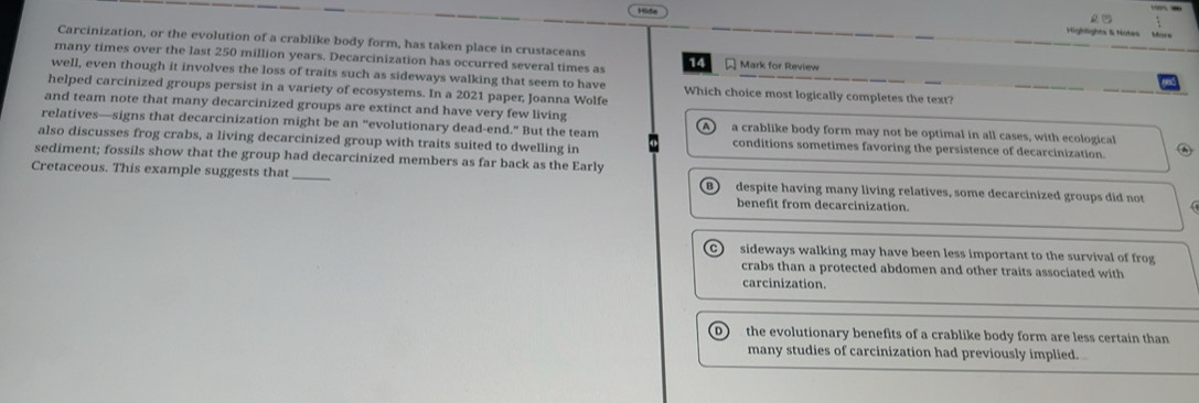 تم الحل:yide Highlights & Notes Carcinization, or the evolution of a ...