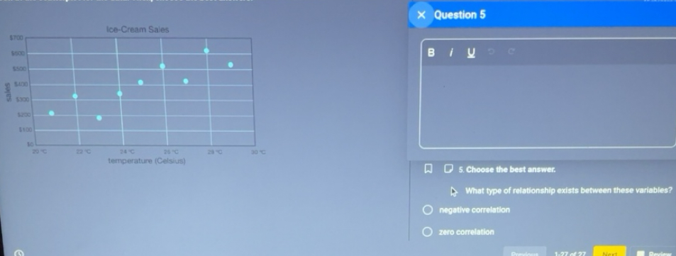 Solved: Choose the best answer. What type of relationship exists ...